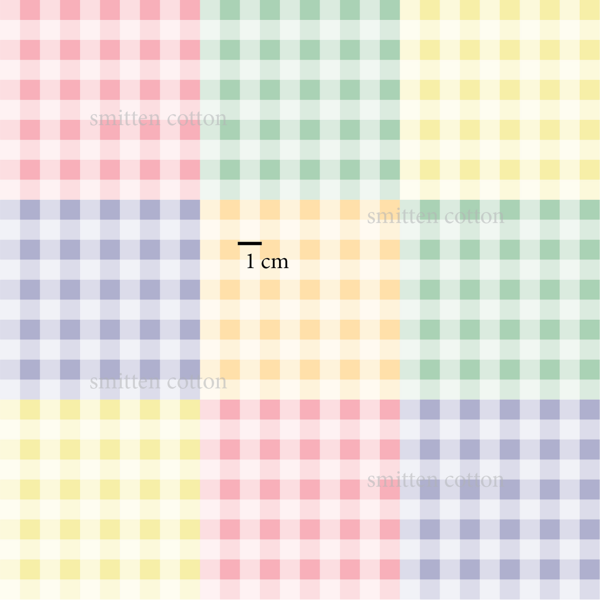 Rainbow Gingham Blocks (Pre Order 19- 26 Sept) – Smitten Cotton Fabric ...