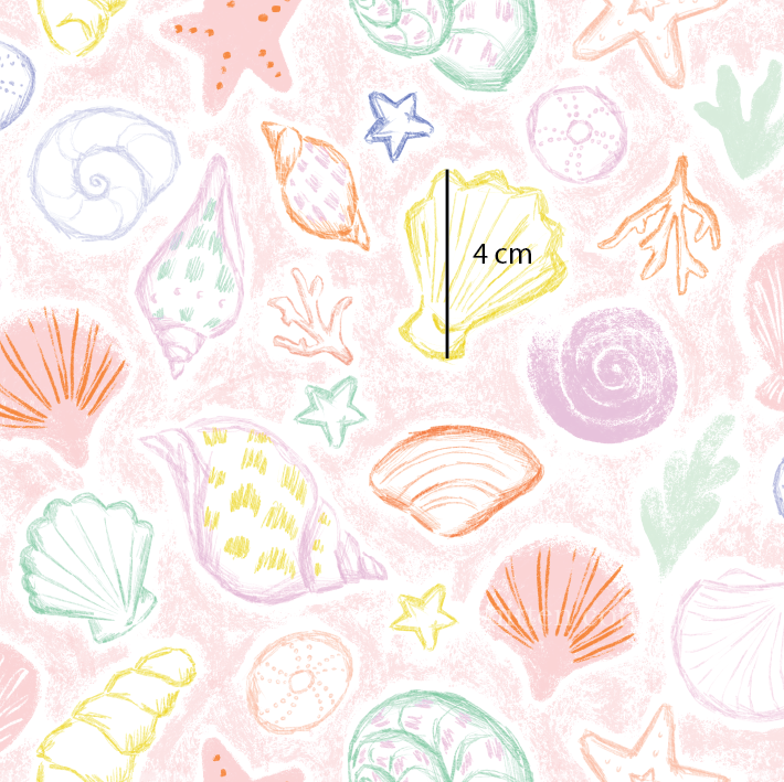 Sandy Toes Pink- Cotton Lycra Retail – Smitten Cotton Fabric Company
