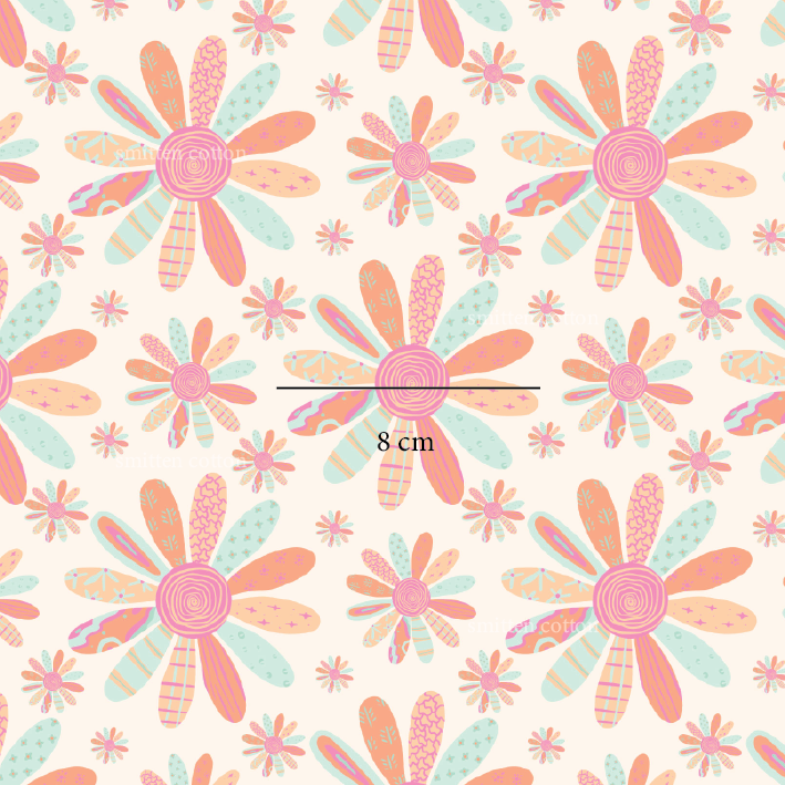 Patchwork Daisy (Pre Order 3- 11 May) – Smitten Cotton Fabric Company