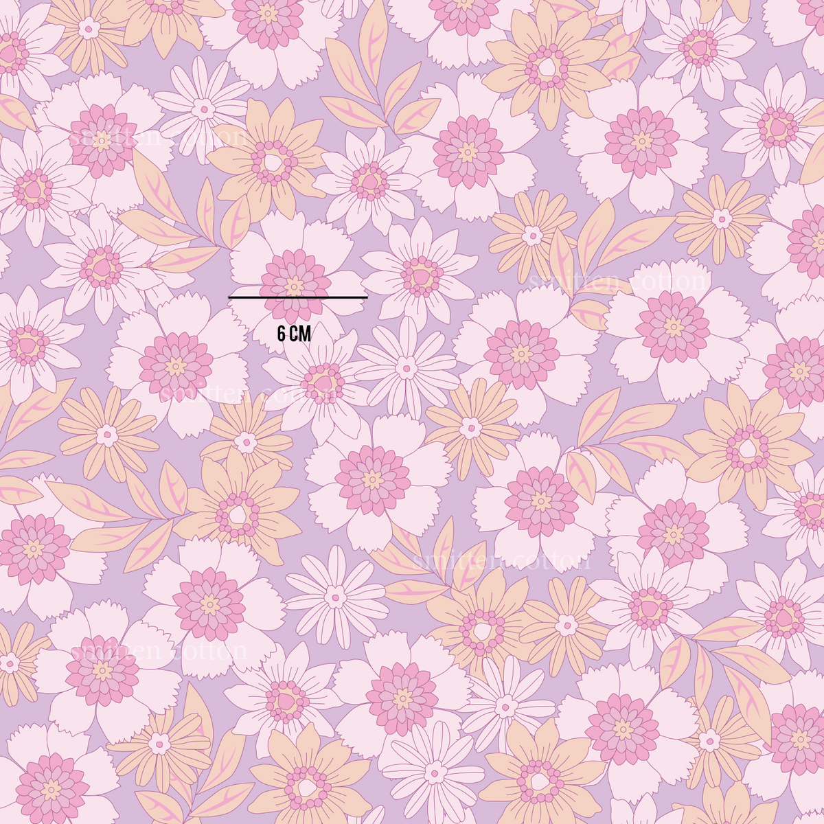 Estelle Lilac- Cotton Woven Retail – Smitten Cotton Fabric Company