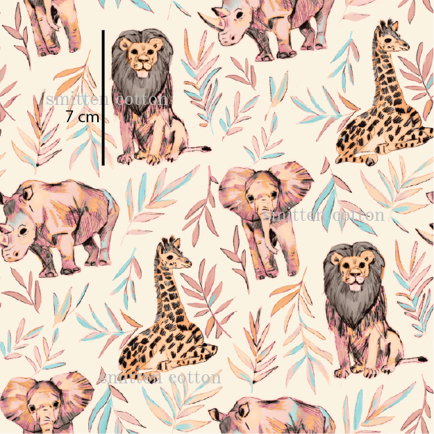Safari (Pre Order 30 Mar- 8 Apr) – Smitten Cotton Fabric Company